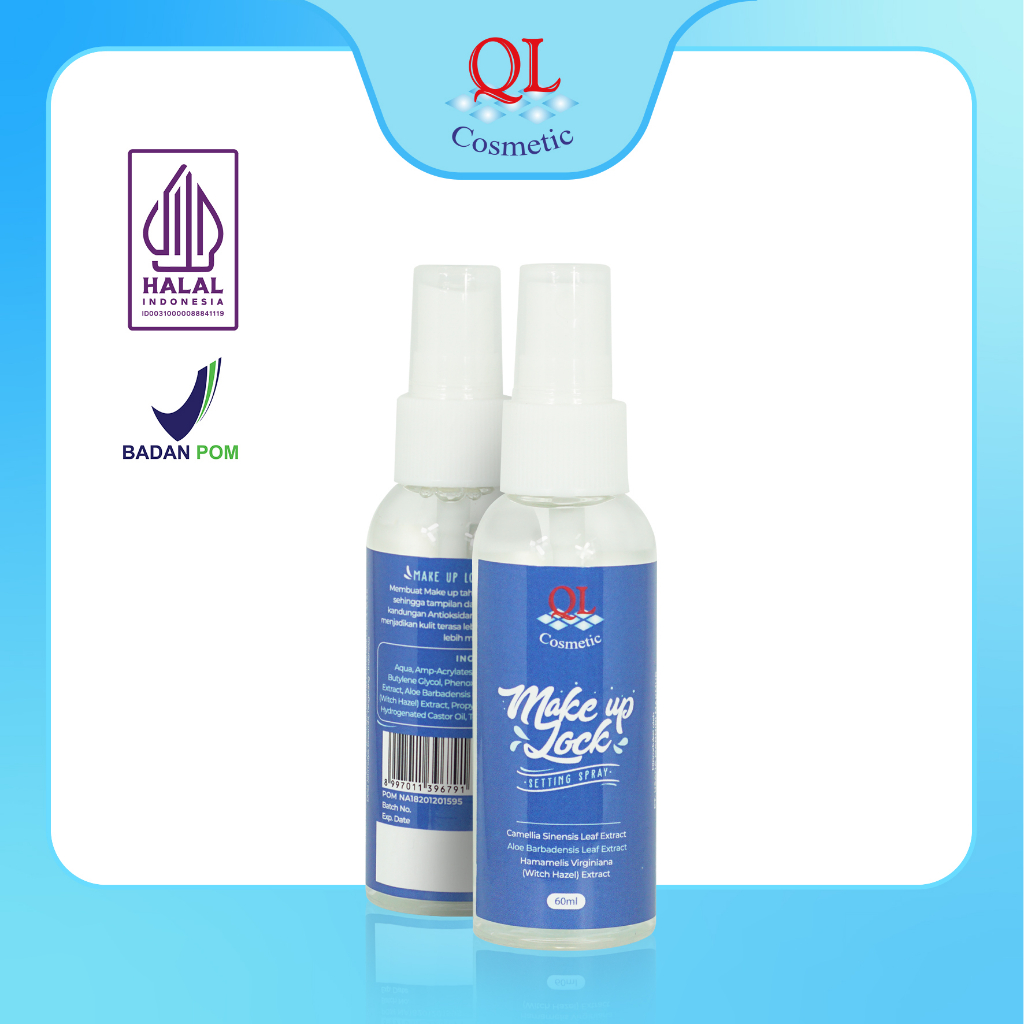 Jual QL Cosmetic - Make Up Lock Setting Spray 60ml | Shopee Indonesia