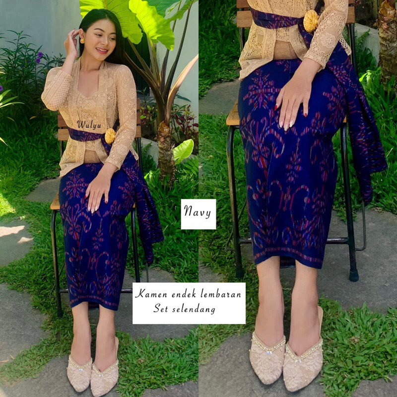 Jual kamben endek set selendang | Shopee Indonesia