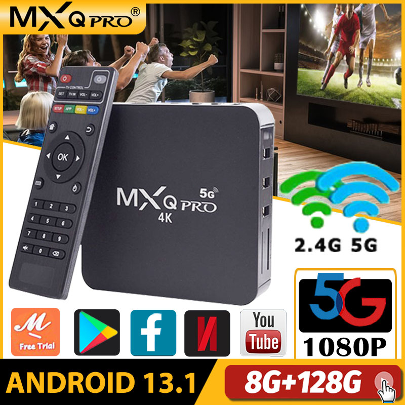 Jual Android tv box 4k 5g MXQ Pro Smart TV Box Cocok untuk Semua Merk TV Android Stb Box 4G+64G ...