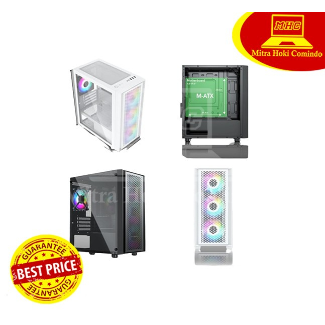 Jual CASING PC GAMING INFINITY HORUS V2 WHITE incl 3 FAN | Shopee Indonesia