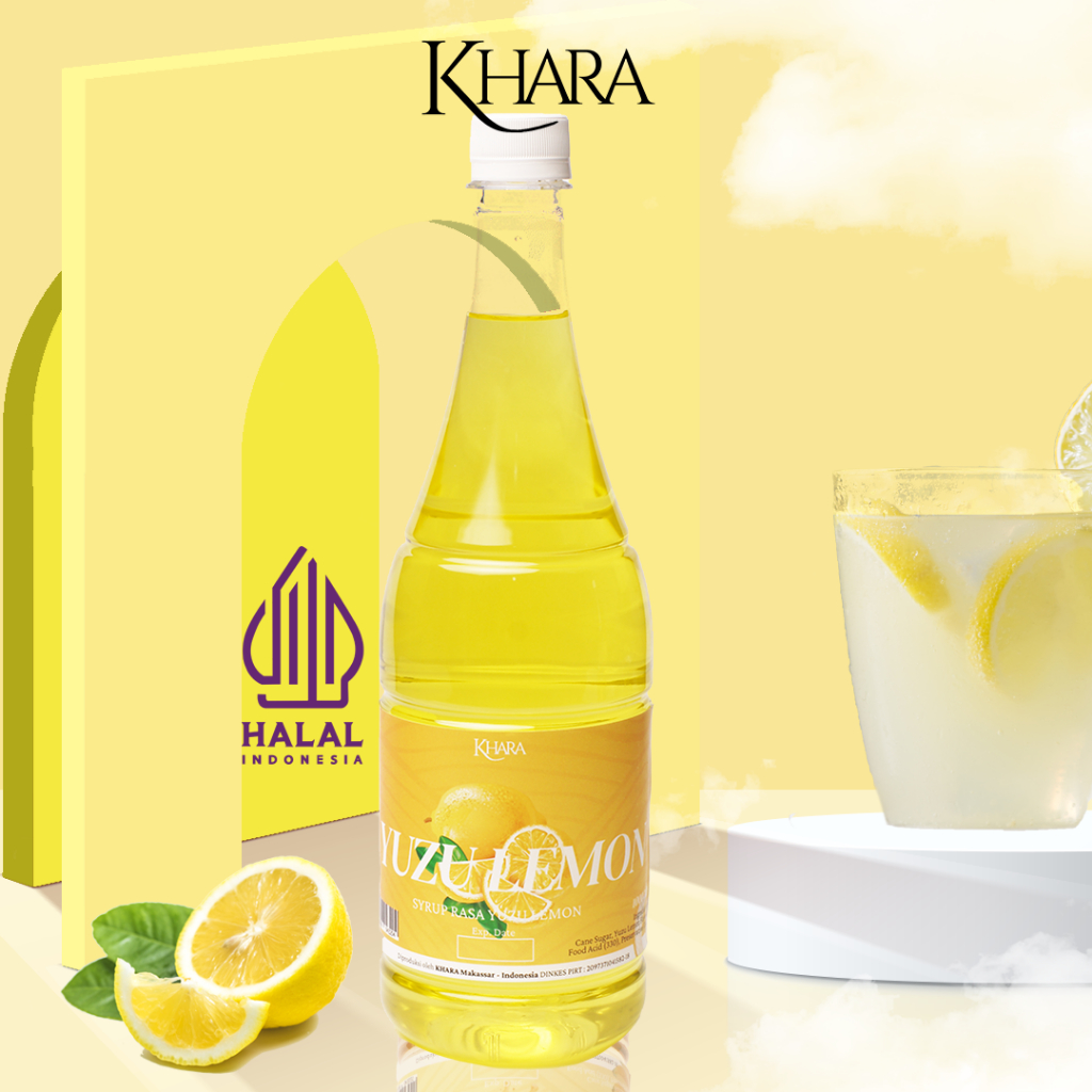 Jual Sirup Khara Yuzu Lemon 1000ml Khara Yuzu Lemon Flavoured Syrup