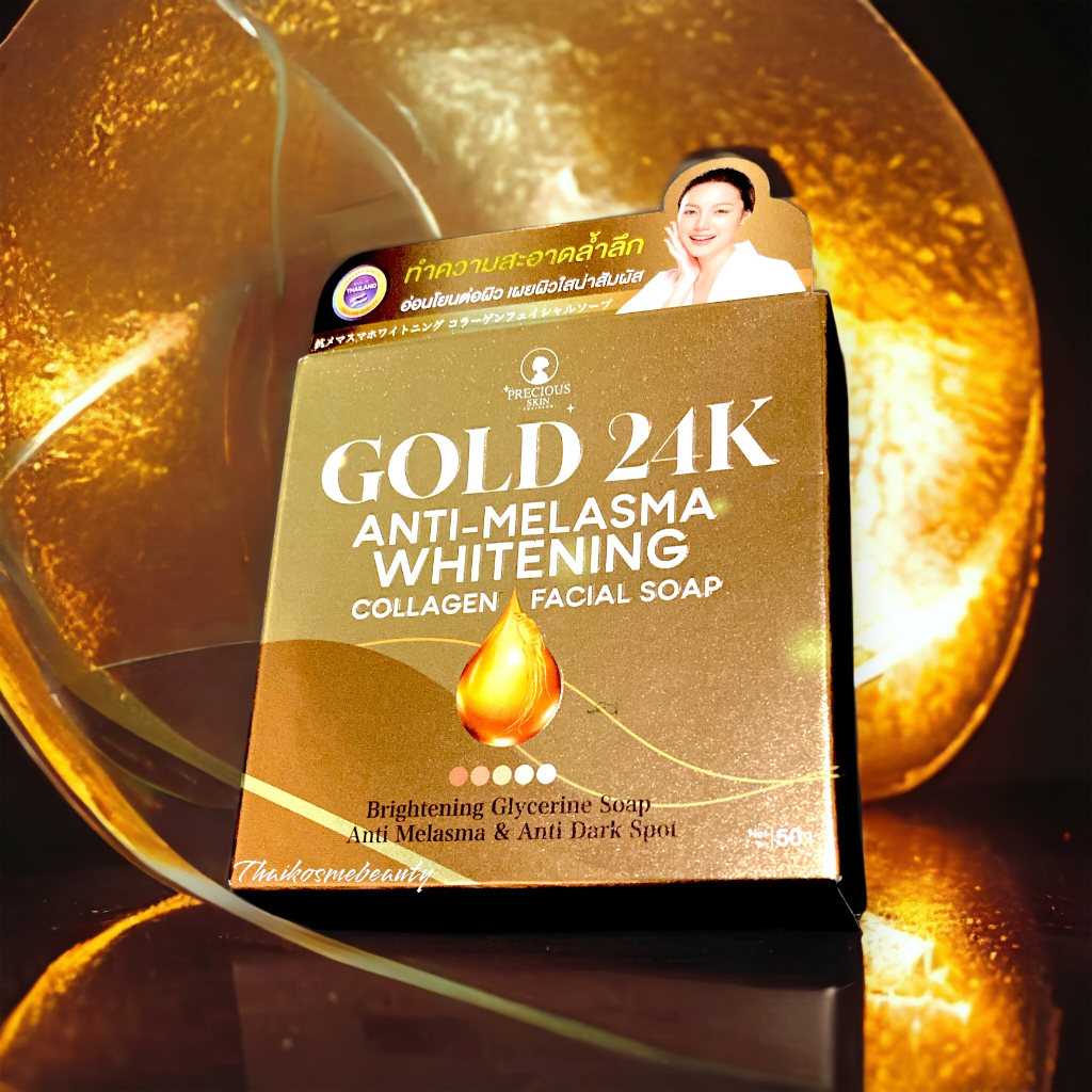 Jual Precious Skin Gold 24k Anti-Melasma Whitening Collagen Facial Soap ...