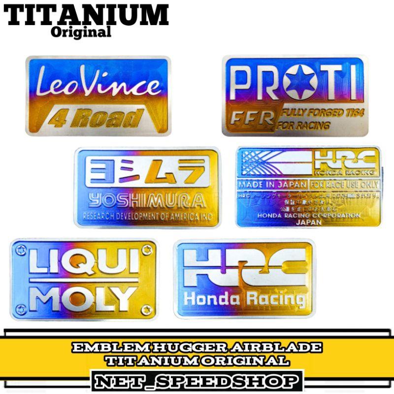 Jual Emblem Titanium Hugger Airblade Old New Original Vietnam | Shopee ...