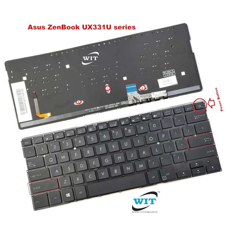 Jual KEYBOARD ASUS ZENBOOK 13 UX331 UX331F UX331FA UX331U UX331UA ...
