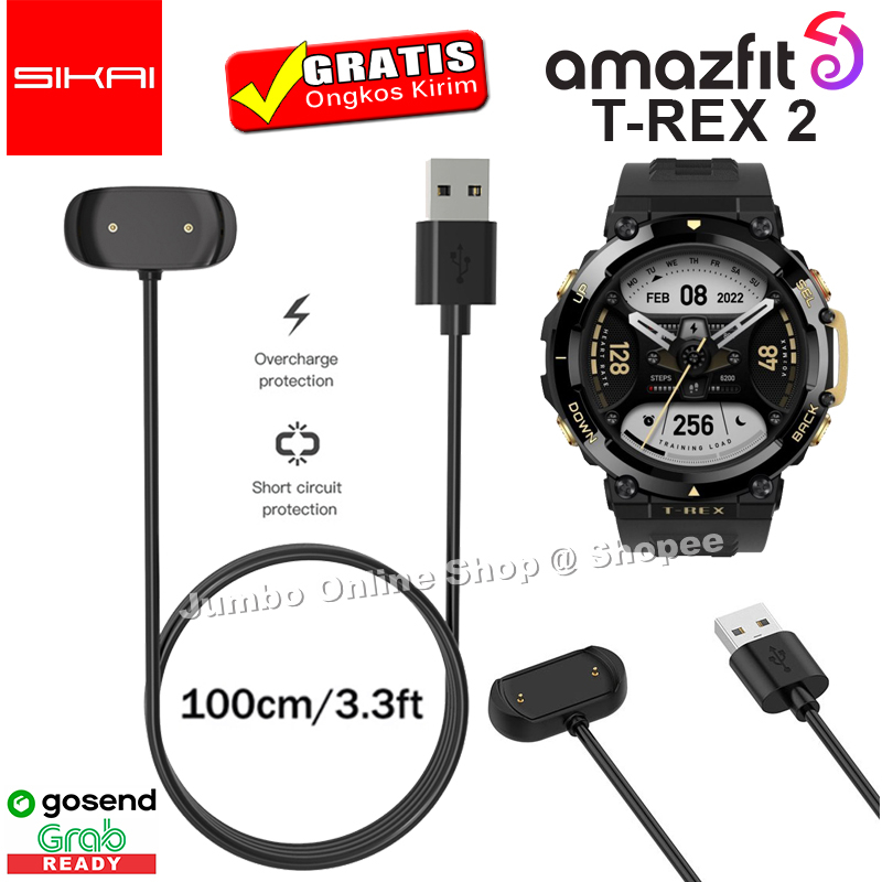 Jual Dock Charger USB Cable Amazfit T-Rex 2 TREX 2 Kabel Cas Magnetic ...