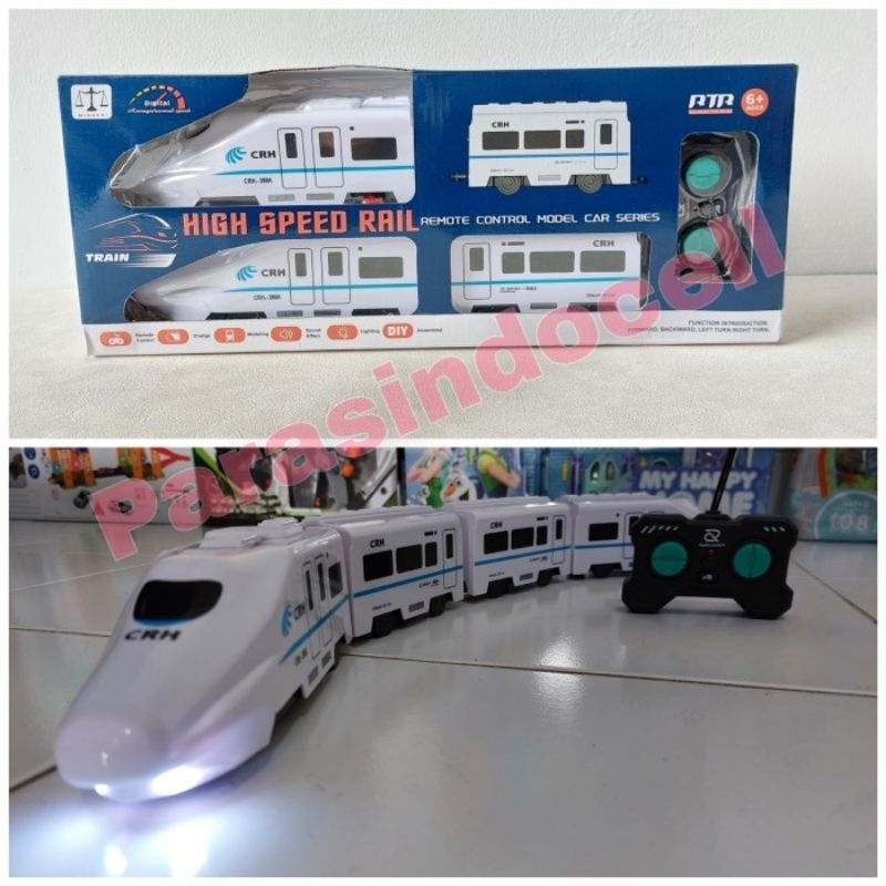Jual MAINAN REMOTE CONTROL KERETA CEPAT MRT RC SPEED TRAIN ADA SUARA DAN LAMPU ANAK EDUKASI ...