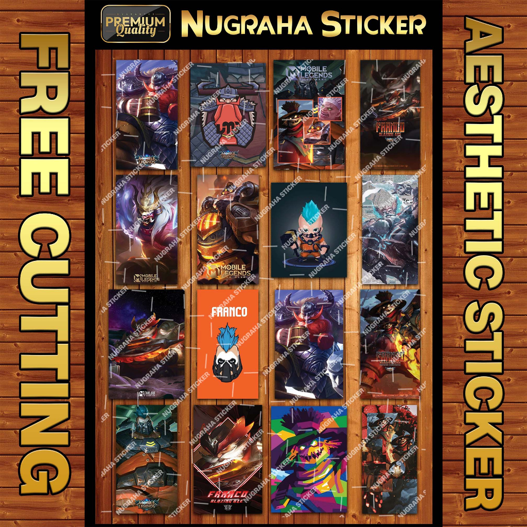 Jual (192 PCS) Sticker Franco MLBB (Sticker Mobile Legends) | Shopee ...