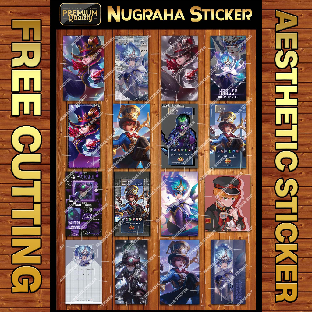Jual (192 PCS) Sticker Harley MLBB (Sticker Mobile Legends) | Shopee ...