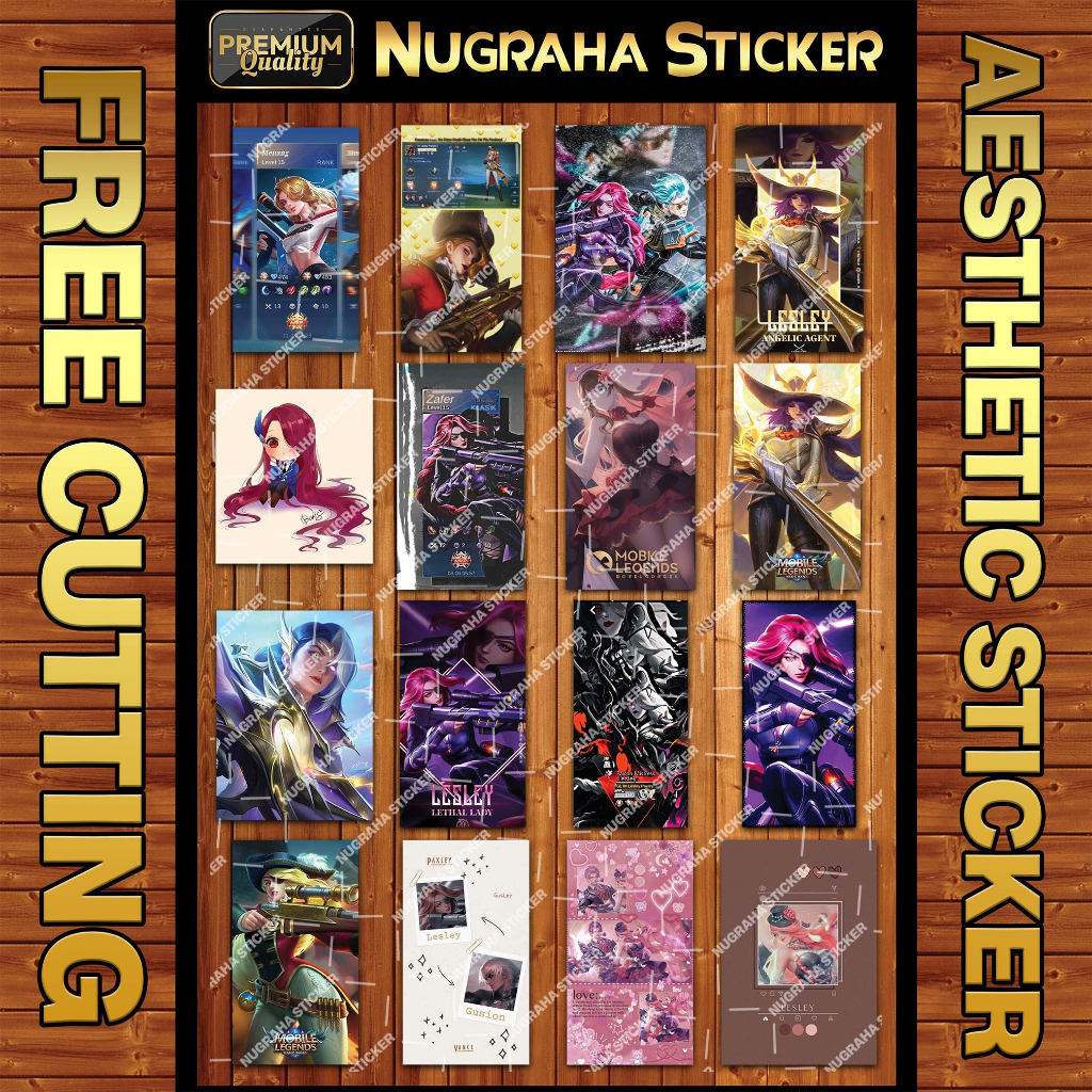 Jual (224 PCS) Sticker Lesley MLBB (Sticker Mobile Legends) | Shopee ...