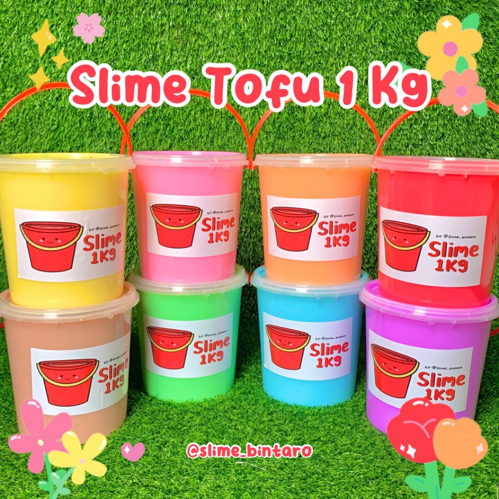 Jual SLIME TOFU 1000 ML || SLIME TOFU 1000 ML TERMURAH || SLIME TERCANTIK || SLIME BAGUS ...