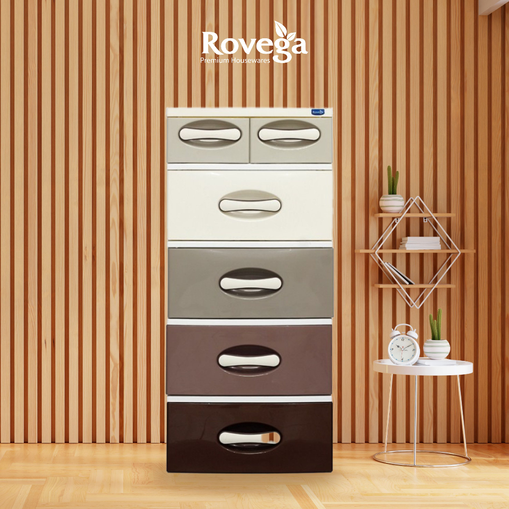 Jual Rovega Kabinet /Laci Lemari Plastik 5 Susun Kharisma CKH 540 ...