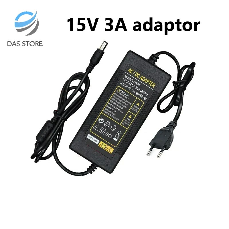 Jual AC DC Charger 15V 3A 45W Cable Switching Adaptor 15 V 3 A with ...