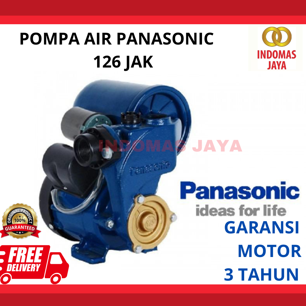Jual Pompa air panasonic automatis GA 126JAK Pompa Air Panasonic GA 126 ...