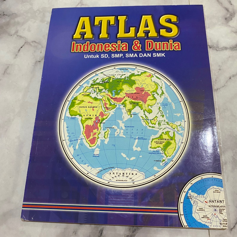 Jual Atlas Indonesia dan dunia world map world maps buku peta dunia ...