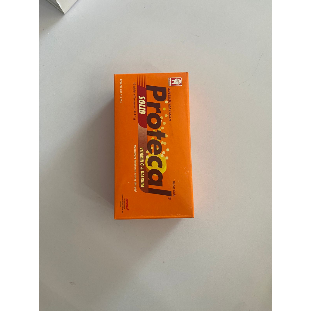 Jual PROTECAL SOLID BEBAS GULA VITAMIN C DAN KALSIUM ISI 10 TABLET ...