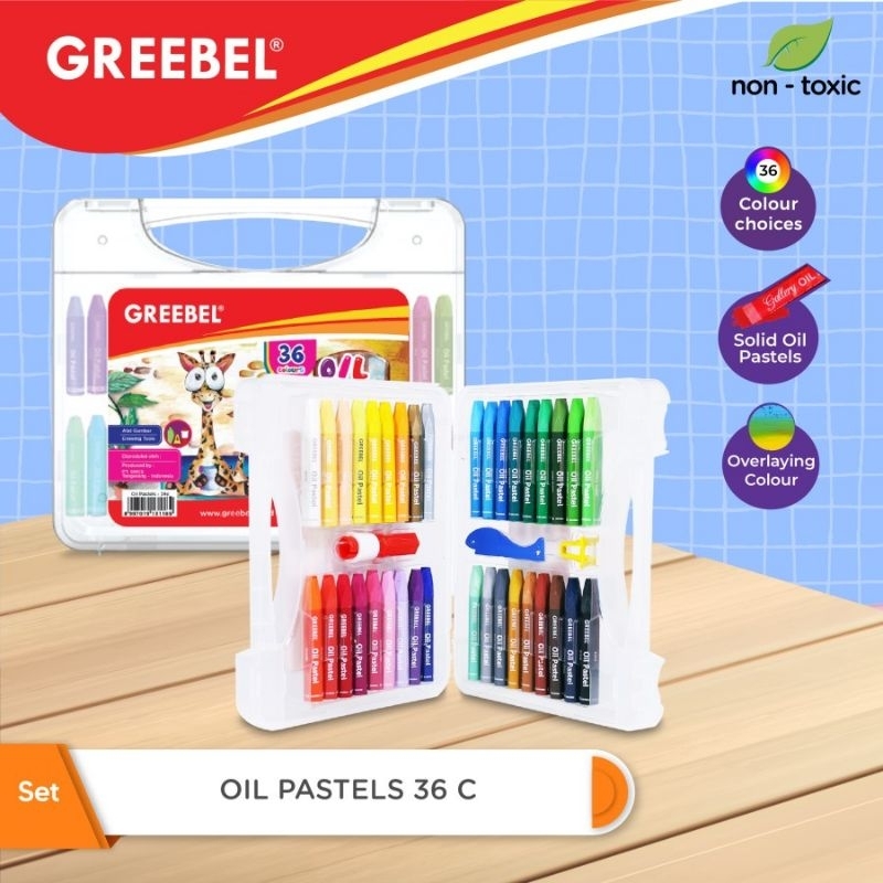 Jual Greebel Crayon PP 36c / Krayon Anak Kids Oil Pastel isi 36 Warna ...