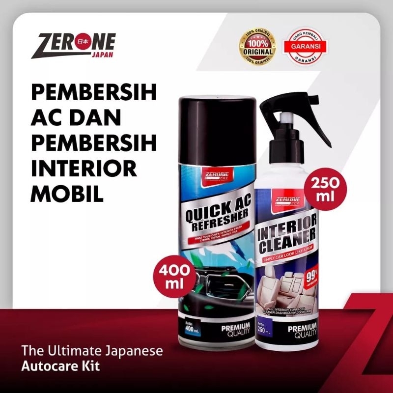 Jual Paket Hemat Zerone Interior Cleaner & QUICK AC Refresher Pembersih ...