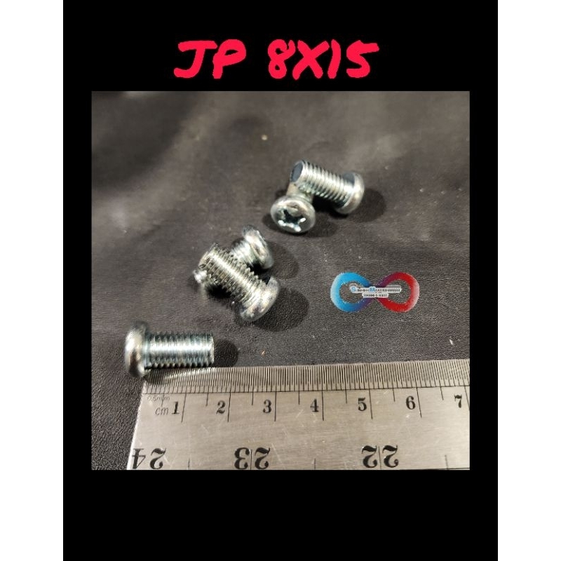 Jual Baut JP 8x15 / Baut obeng per 100 pcs | Shopee Indonesia