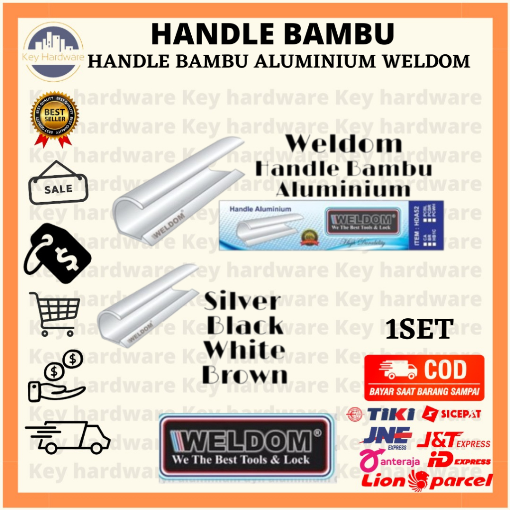 Jual Handle Bambu Pintu Aluminium / Tarikan Pintu | Shopee Indonesia