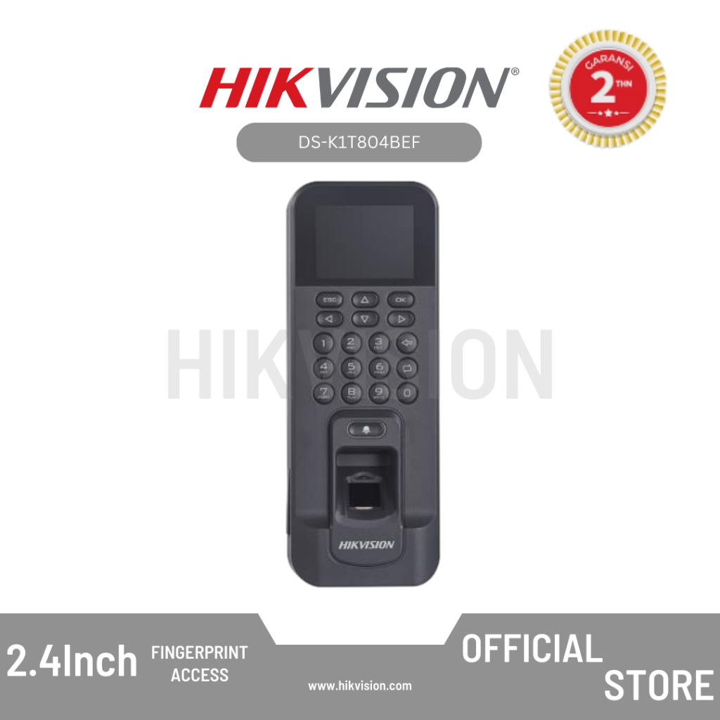 Jual HIKVISION - DS-K1T804BEF Access Control Pro Series Fingerprint ...