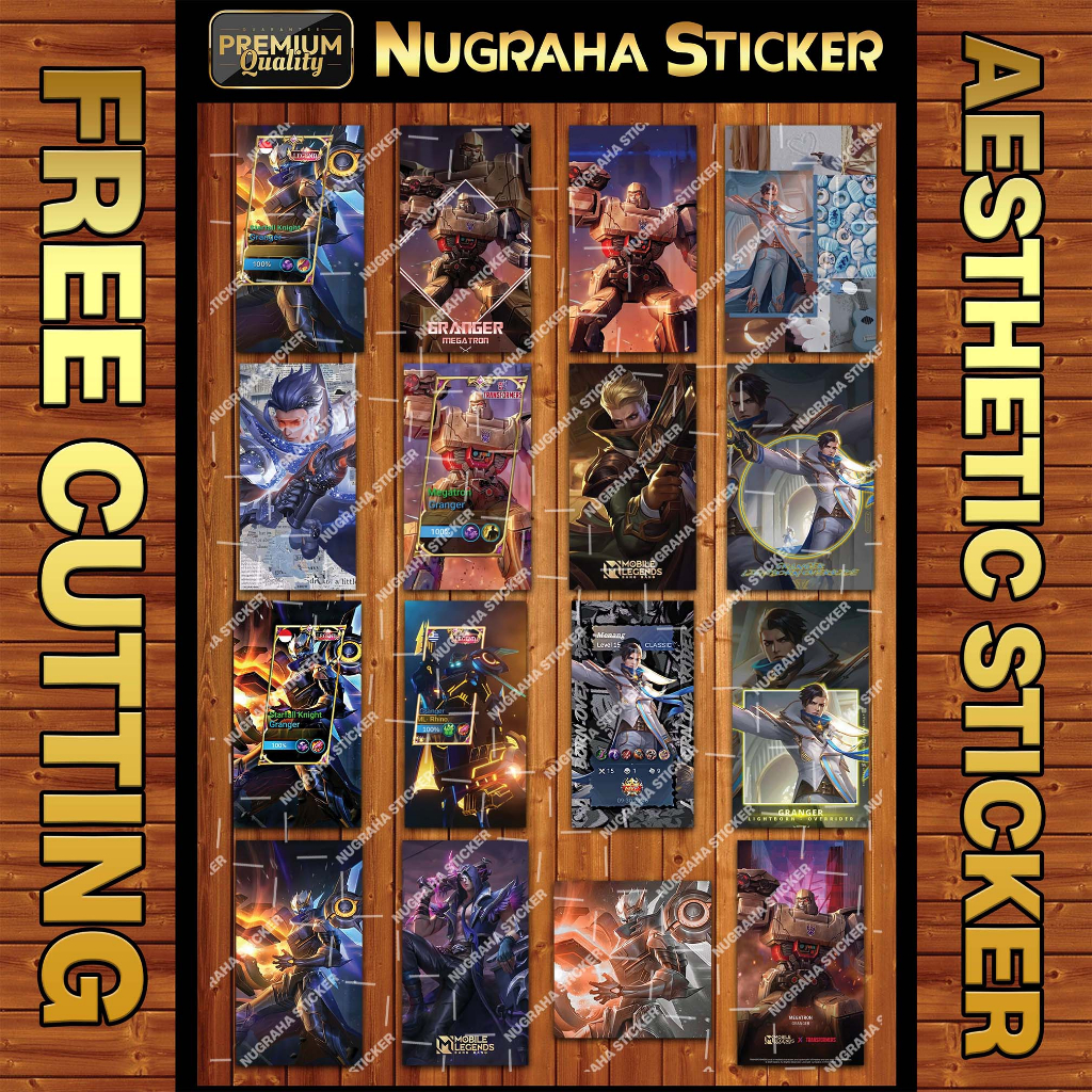 Jual (208 PCS) Sticker Granger MLBB (Sticker Mobile Legends) | Shopee ...