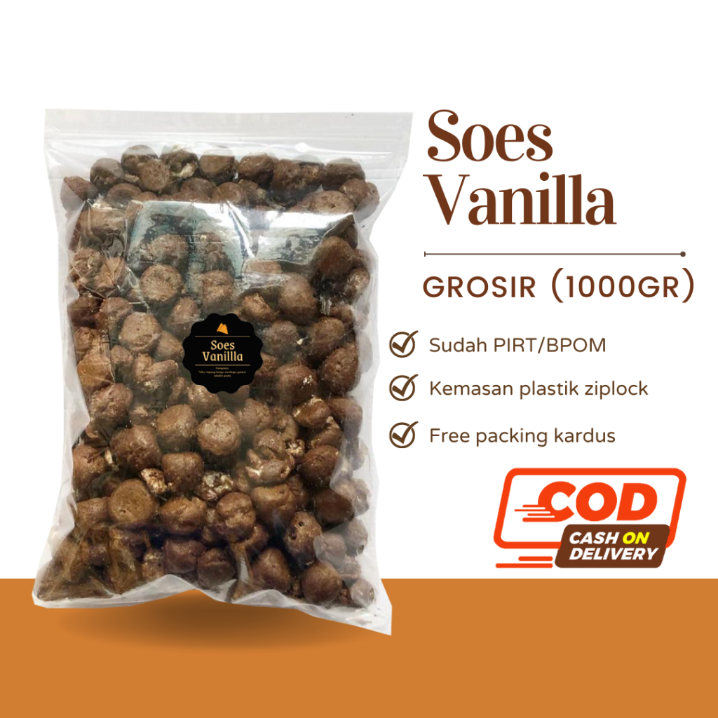 Jual [DELISH SNACKS] Soes Vanilla (Grosir) 1000gr / Snack Cemilan ...