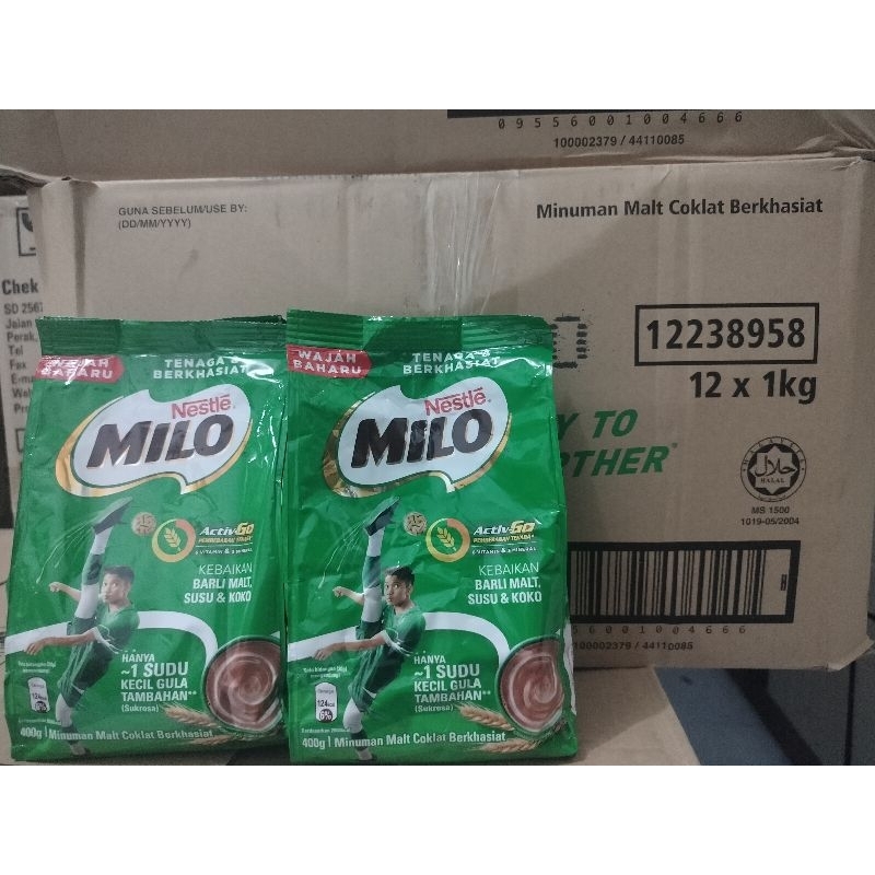 Jual Milo 1kg 1 dus + 2 bungkus Milo 400g | Shopee Indonesia