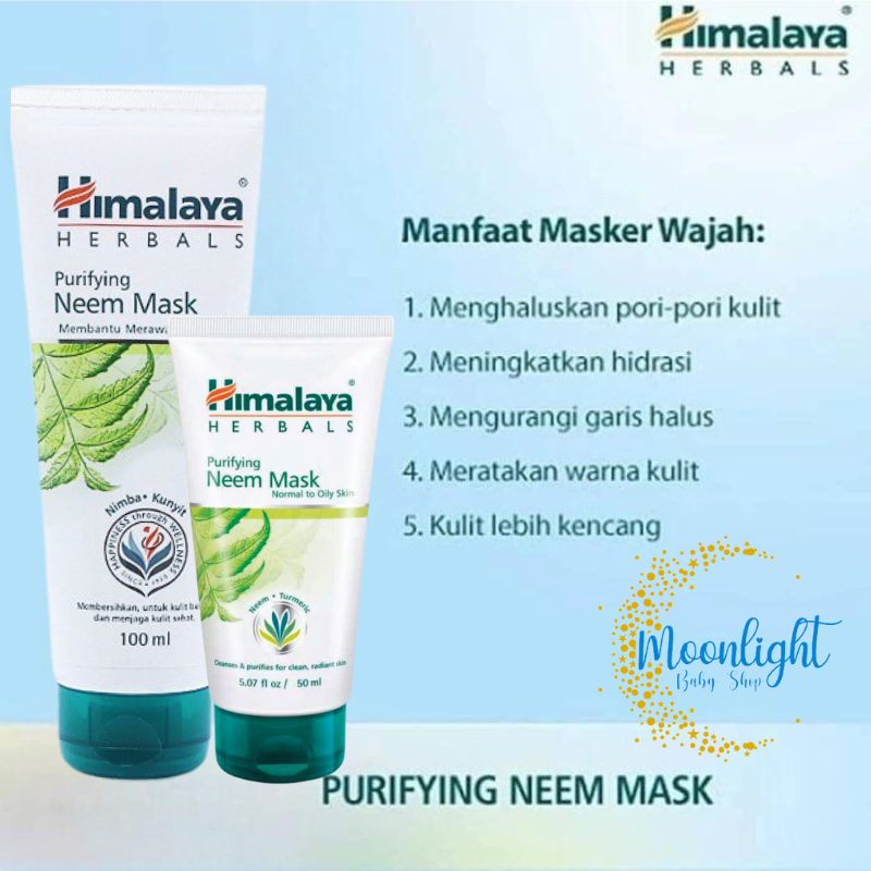 Jual Himalaya Purifying Neem Mask Masker Wajah 50ml/100ml | Shopee ...