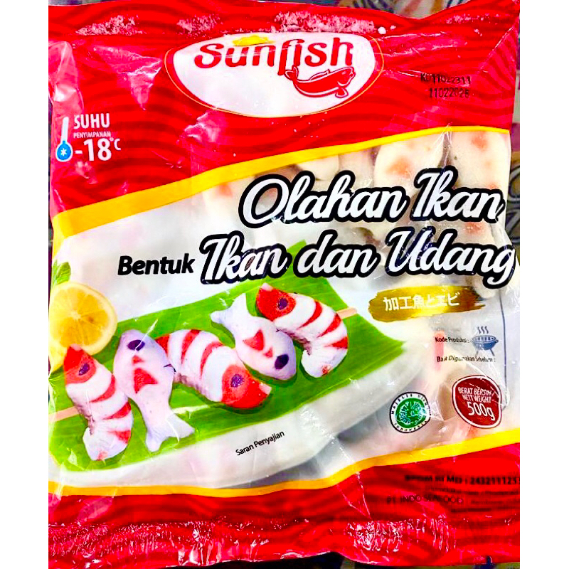 Jual Sunfish Olahan Ikan Bentuk Ikan dan Udang 500gr | Shopee Indonesia