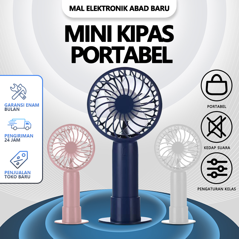 Jual Ready&COD Kipas Mini Angin Portable USB Fan 3-Speed Adjustable ...