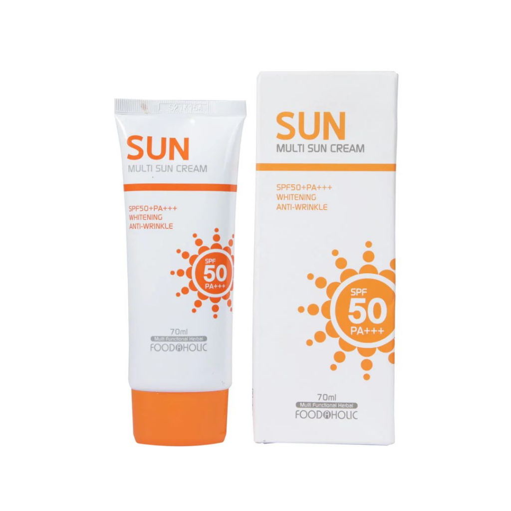 Jual FOODAHOLIC Multi sun cream SPF50+PA+++ Size 70ML | Shopee Indonesia