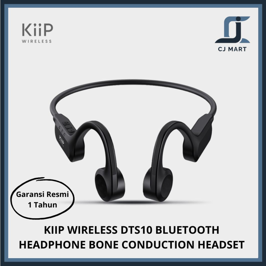 Jual KIIP WIRELESS DTS10 BLUETOOTH HEADPHONE BONE CONDUCTION HEADSET ...