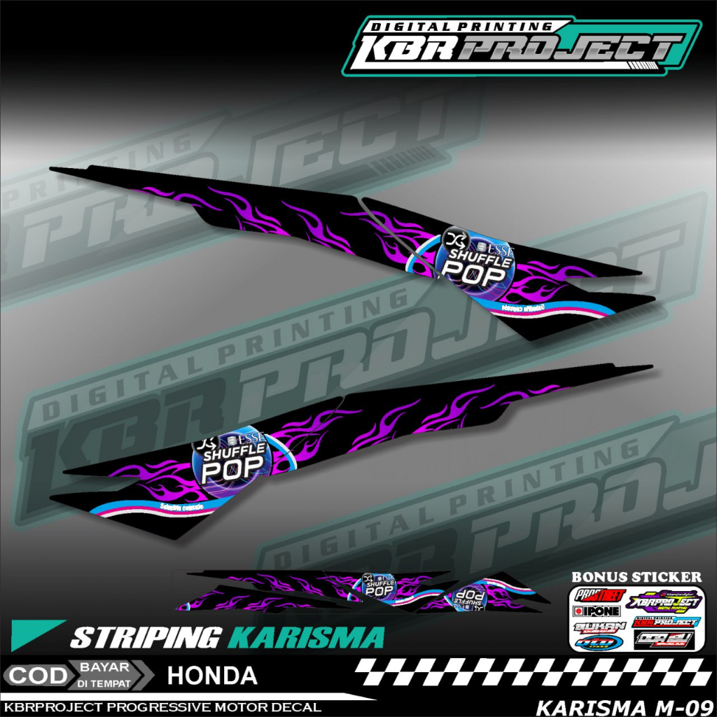 Jual KARISMA STIKER STRIPING PREMIUM MOTOR KEREN LIS VARIASI KARISMA ...