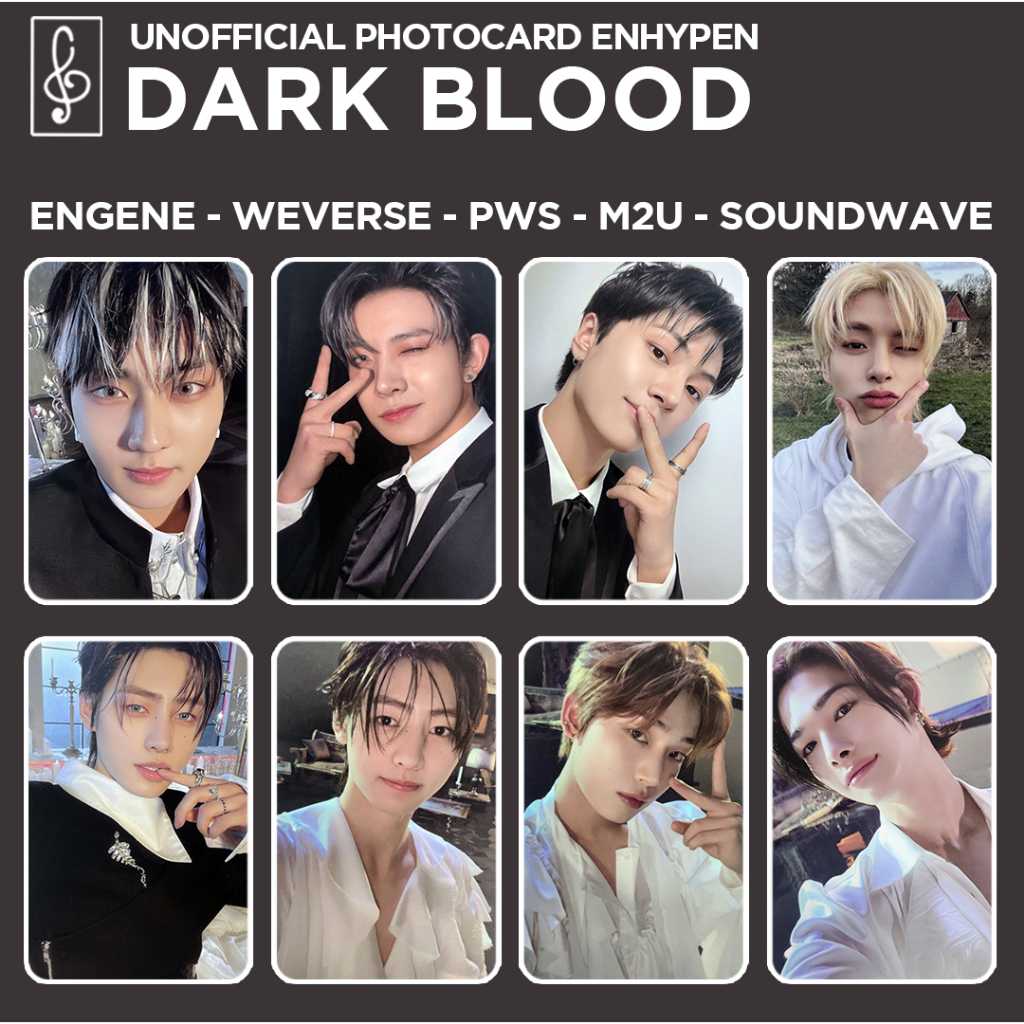 Jual [REPLIKA EN-] PHOTOCARD DARK BLOOD ENGENE WEVERSE PWS M2U SWAVE ...