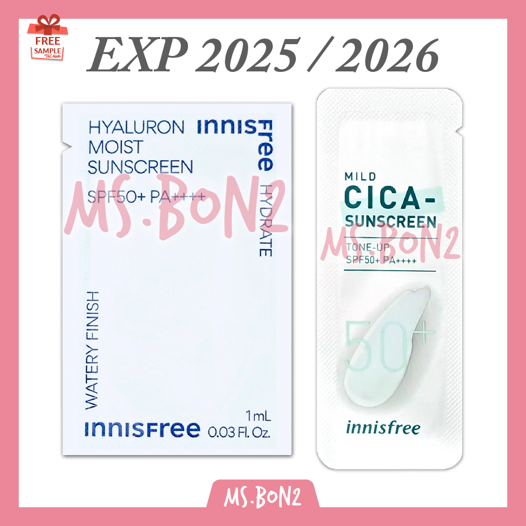 Jual Innisfree Hyaluron Moist / Mild Cica Sunscreen SPF50+ PA++++ Tone ...
