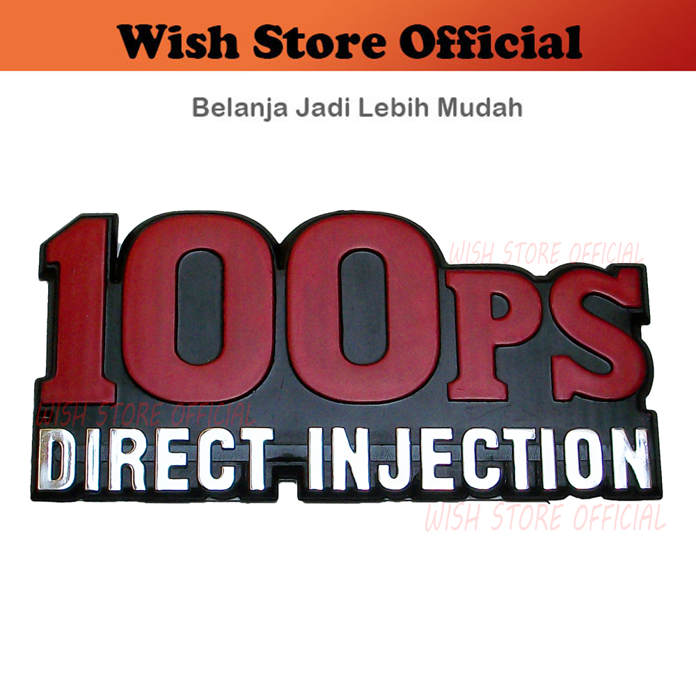 Jual [PCS] Emblem / Car Logo / Sticker / Lambang Mobil Tulisan PS100 100PS PS-100 Old Lama Merah ...