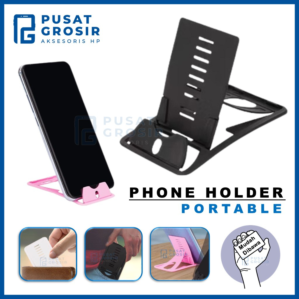 Jual Phone Holder Meja model Kartu Alat Penyangga hp stand handphone ...