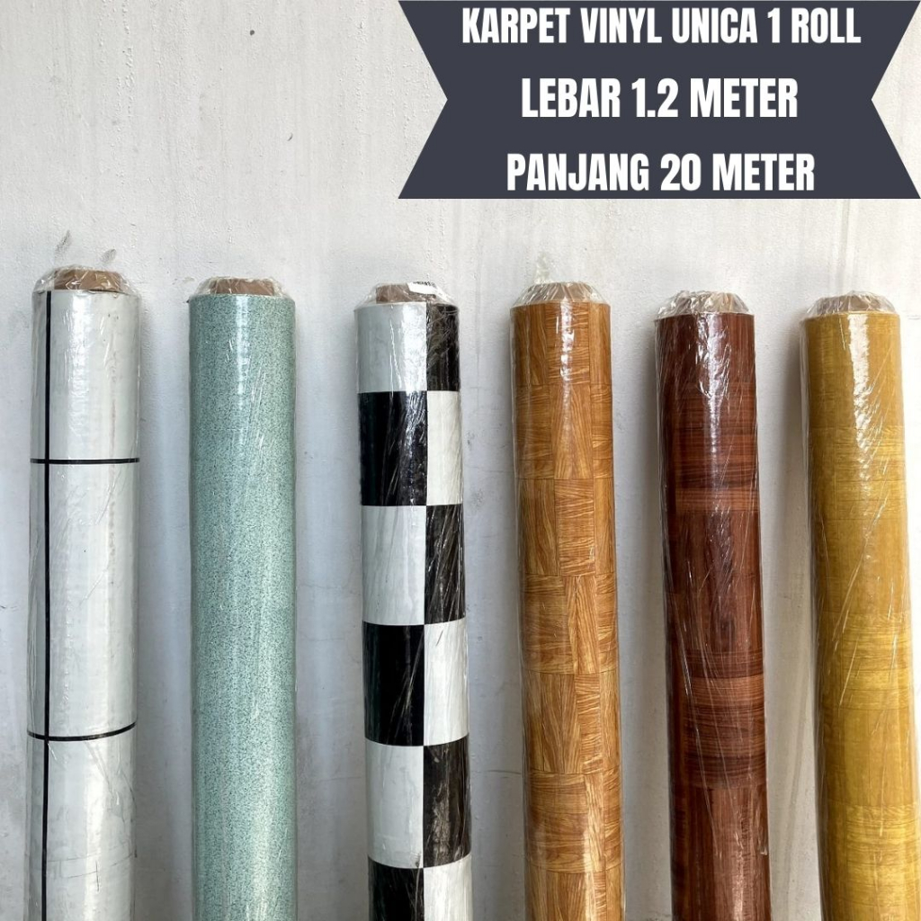 Jual Karpet Plastik Vinyl Meteran untuk Meja dan Lantai Tinggi 20 x 1,2 M Tebal Unica Motif Best ...