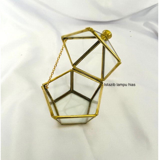 Jual Box Kaca Untuk Ringbox Terarium / Kotak Cincin Mini Segi 5 Ukuran ...