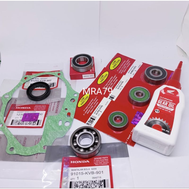 Jual Paket Bearing Rasio Gardan 8PCS KVB/KVY Honda Beat fi scoopy fi ...