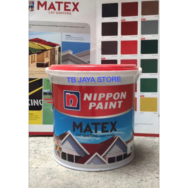 Jual CAT MATEX CAT GENTENG MATEX NIPPON PAINT 2.5L HIBISCUS 817 | Shopee Indonesia