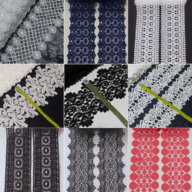 Jual Renda Bordi varian motif cantik (Per50cm) | Shopee Indonesia