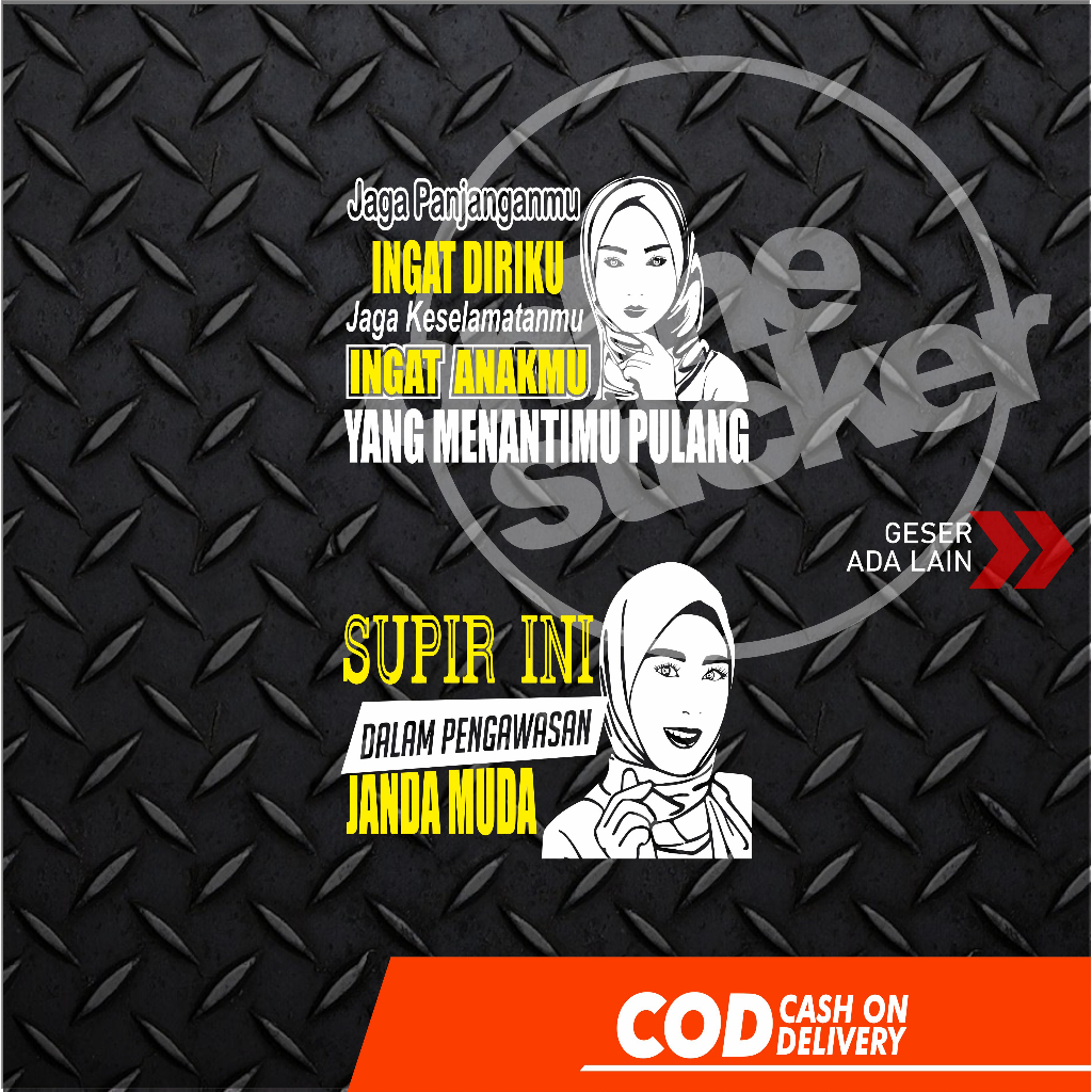 Jual stiker kata lucu tempel kaca samping pintu pickup truk | cutting menyala | Shopee Indonesia