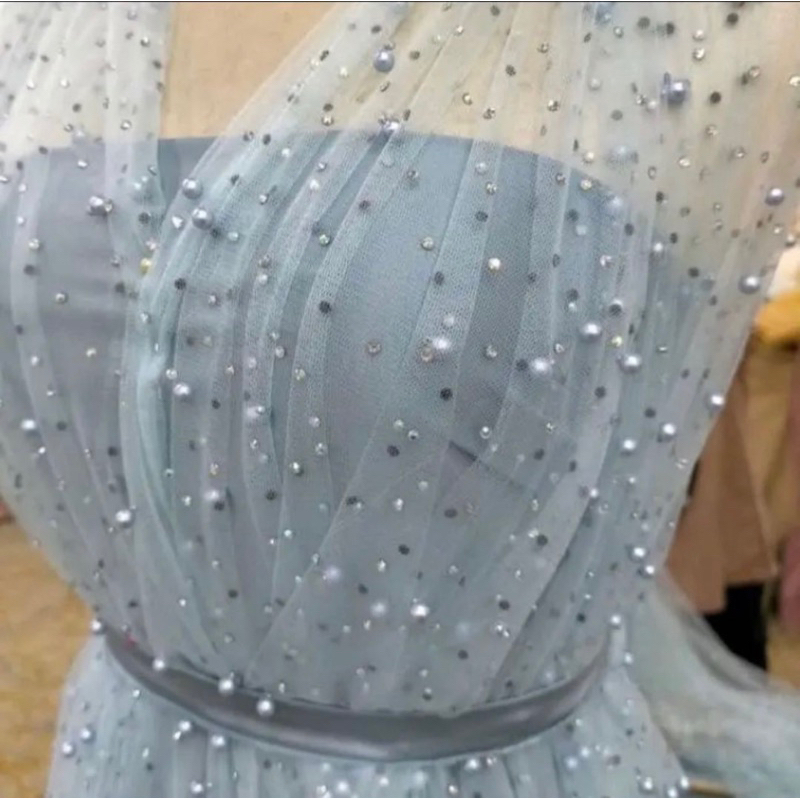 Jual COD | kain tile swarovski | tile manik | kain bridesmaid | Shopee ...