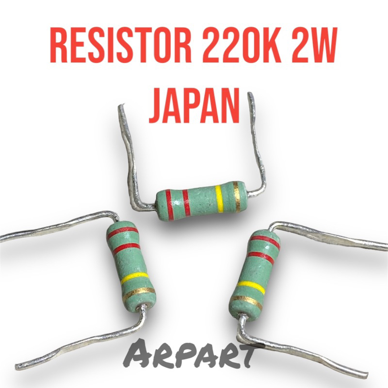 Jual resistor 220k 2w ori japan hijau | Shopee Indonesia
