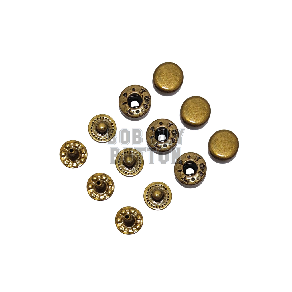 Jual Kancing Cetet Besi 9 mm Antikgold / Kancing Dompet 12 Pcs | Shopee ...