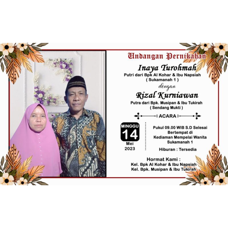 Jual Kartu Punjungan glossy (art paper) / Undangan Kopi / Undangan ...