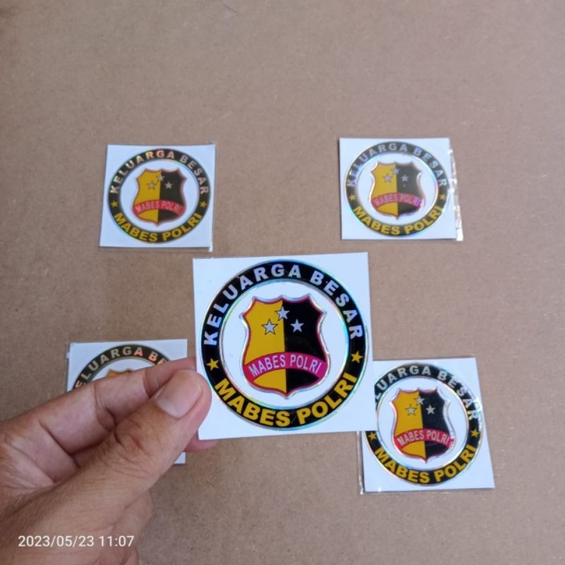 Jual stiker mabes polri timbul, sticker MABES POLRI timbul | Shopee ...