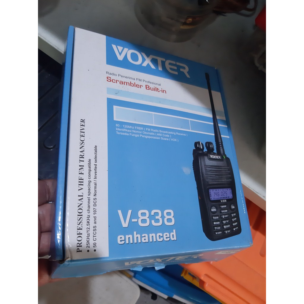 Jual Ht Voxter V838 Frekuensi VHF 136 Mhz Voxter V 838 Mirip Weierwei 3288 vev Kondisi Baru Stok ...