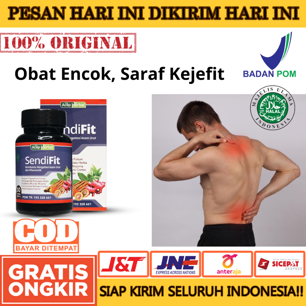 Jual SendiFit Obat Encok, Saraf Kejefit, Pegal Linu, Nyeri Otot 100% ...